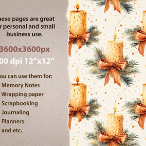 Magical Watercolor Christmas Vibes - 10 Digital Paper Pack With Xmas ...