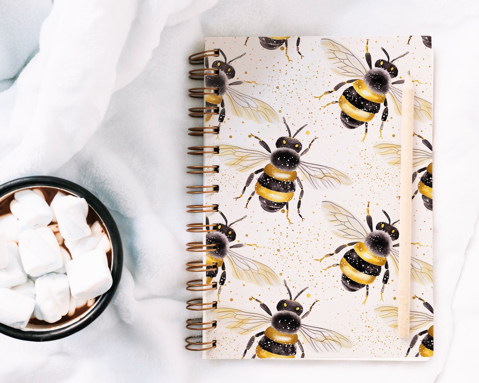 Bees Seamless Patterns, Bees Digital Papers, Bee Watercolor Clipart ...