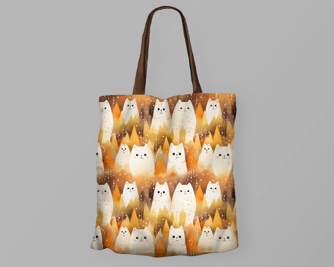 12 Seamless Patterns Witch's Cats, Watercolor Halloween Digital Papers ...