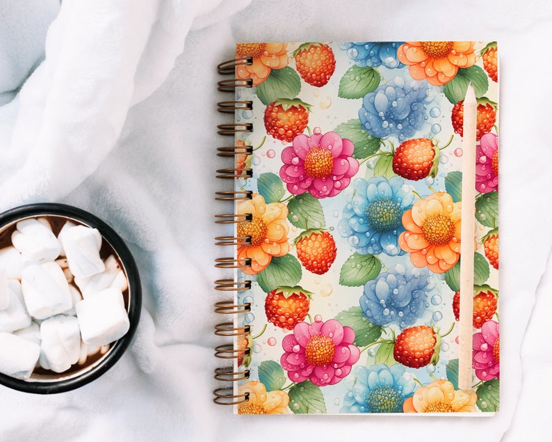 Juicy Berries Fruits Seamless Pattern, 20 Designs Digital Papers Set ...