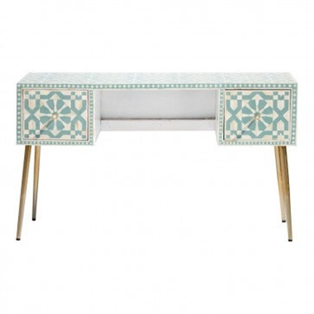 Bone Inlay Work Desk , Bone Inlay Optical Console , Bone Inlay Console ...