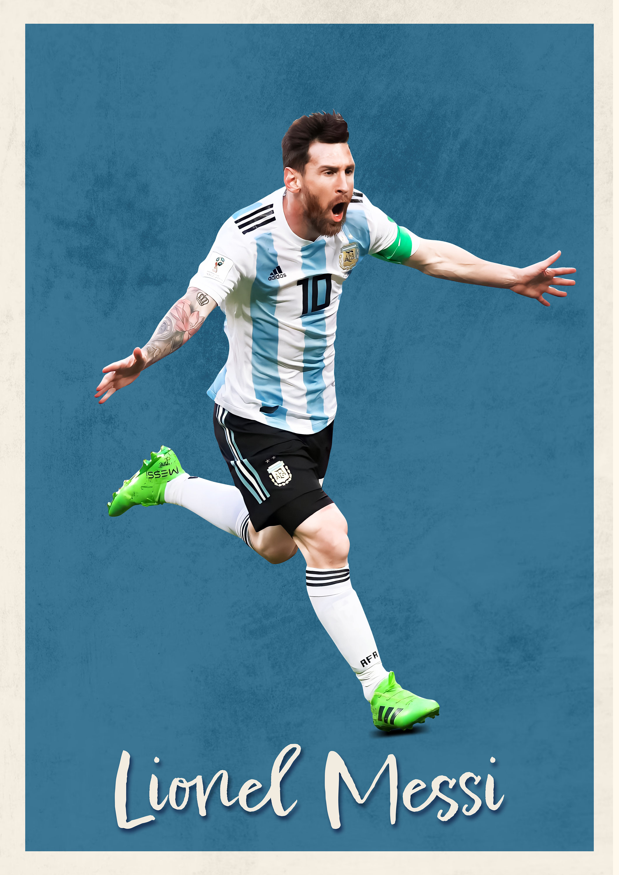 Lionel Messi Print Lionel Messi Poster Soccer Wall Art - Etsy