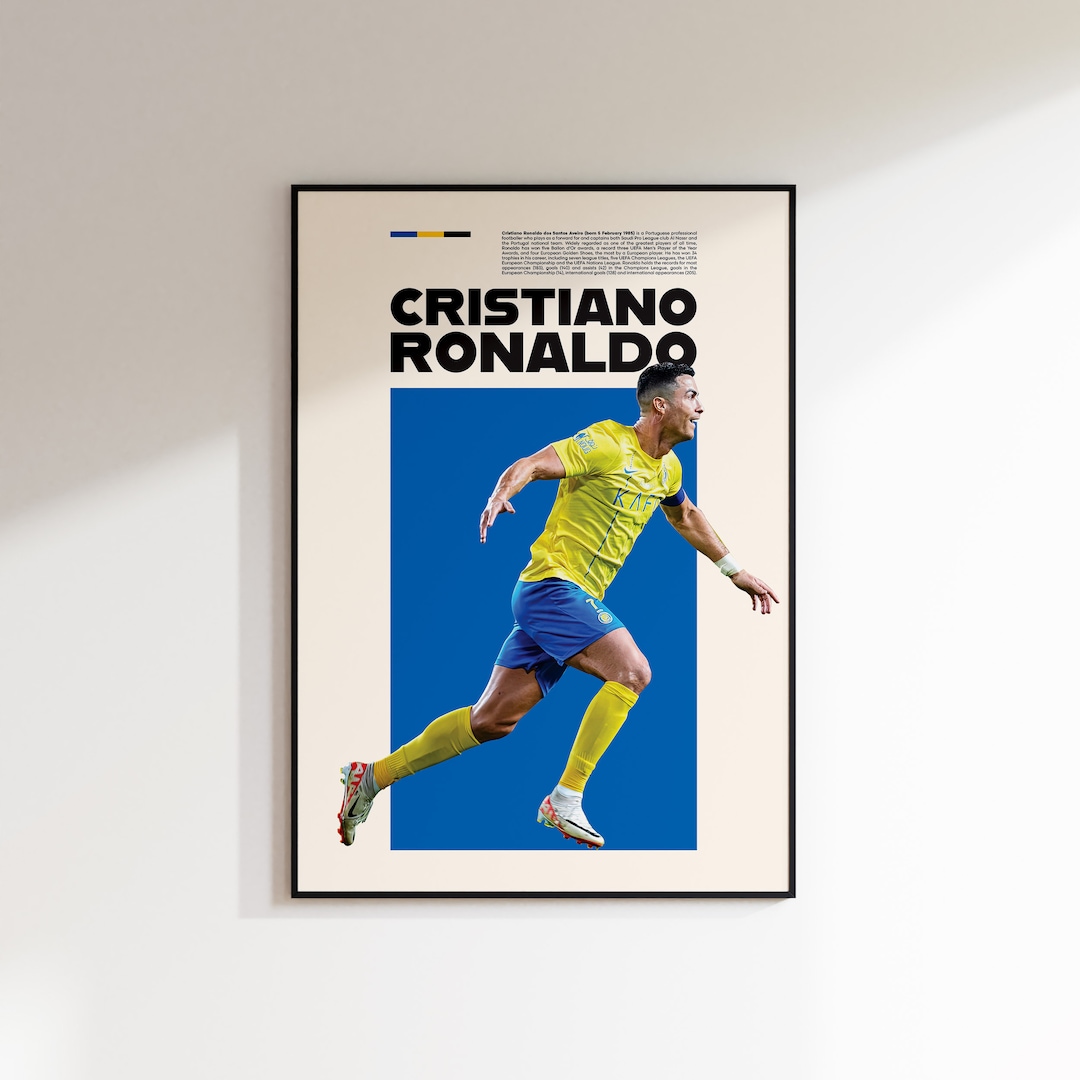 Cristiano Ronaldo Poster, Al-nassr Poster Minimalist, Cristiano Ronaldo ...