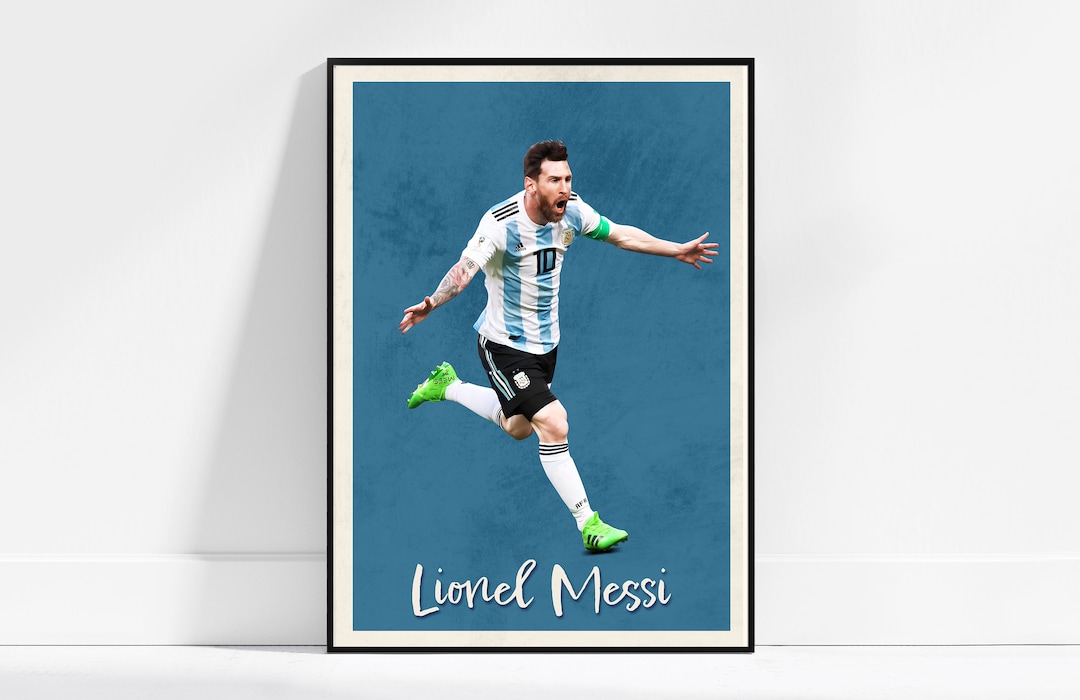 Lionel Messi Print Lionel Messi Poster Soccer Wall Art - Etsy