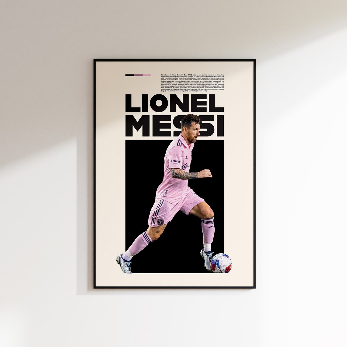 Lionel Messi Poster, Inter Miami Poster Minimalist, Lionel Messi Print ...