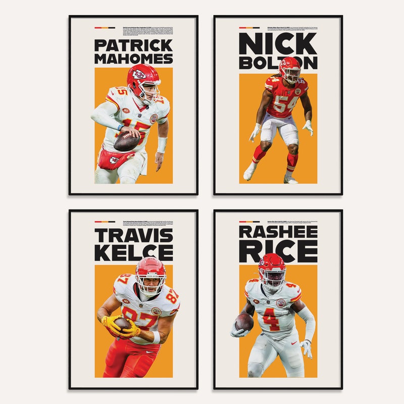 Vintage Nfl Chiefs Poster - Etsy