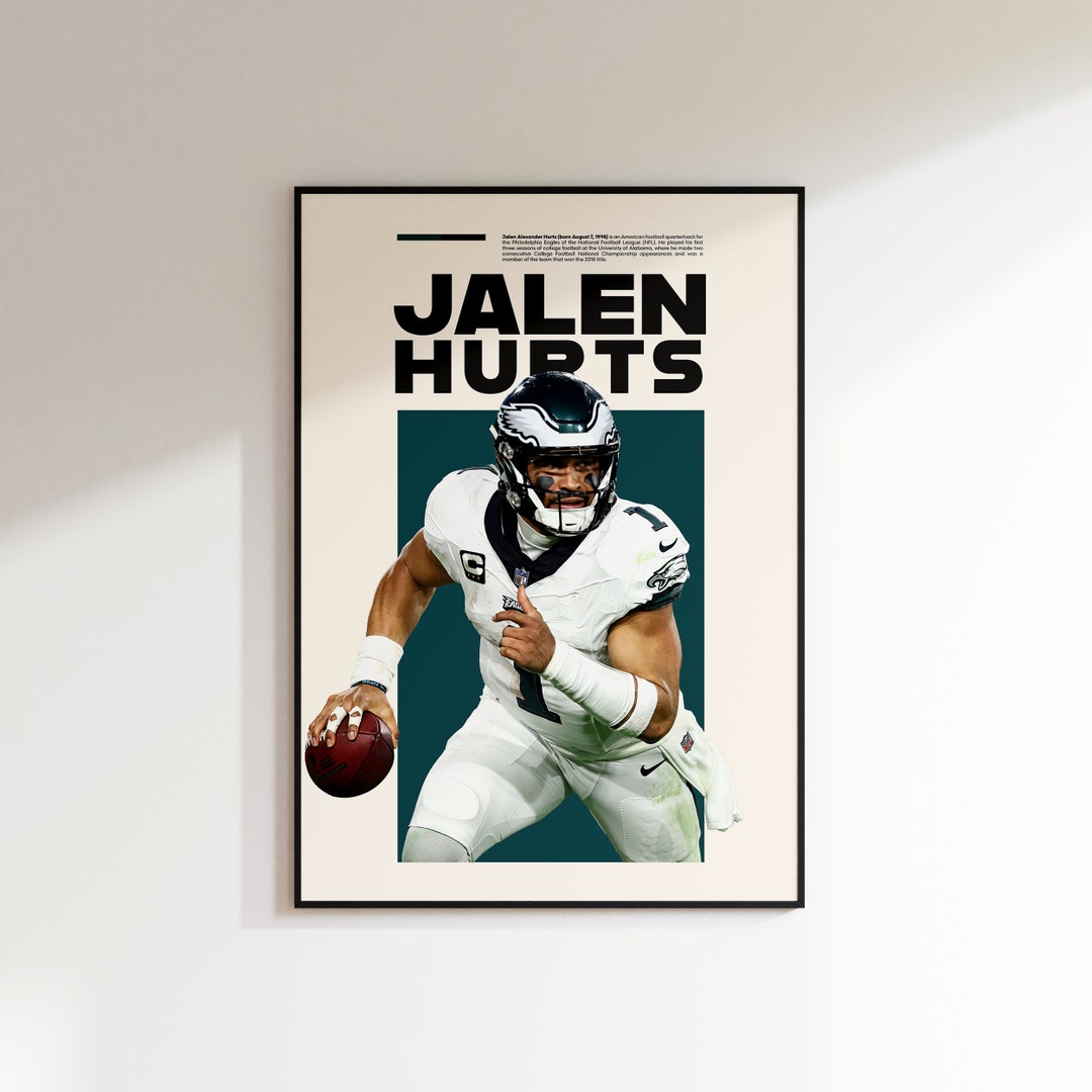 Jalen Hurts Print, Jalen Hurts Poster, Jalen Hurts Printable, Super ...