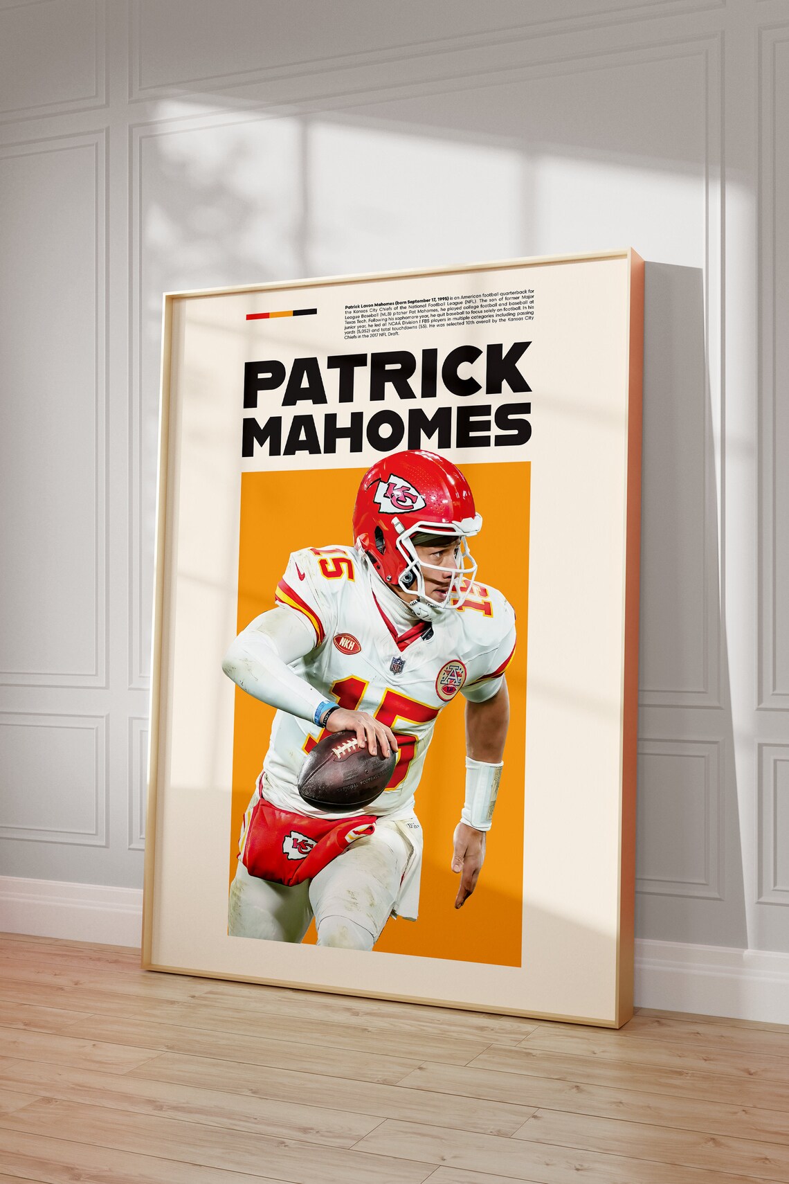 Patrick Mahomes Print, Patrick Mahomes Poster, Patrick Mahomes ...