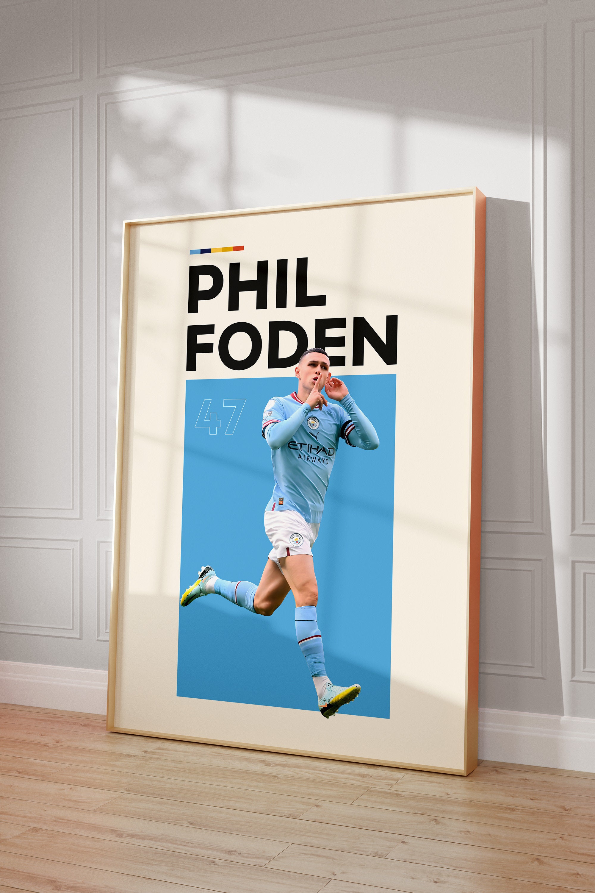 Phil Foden Poster, Manchester City Poster Minimalist, Phil Foden Print Art, Office Wall Art ...