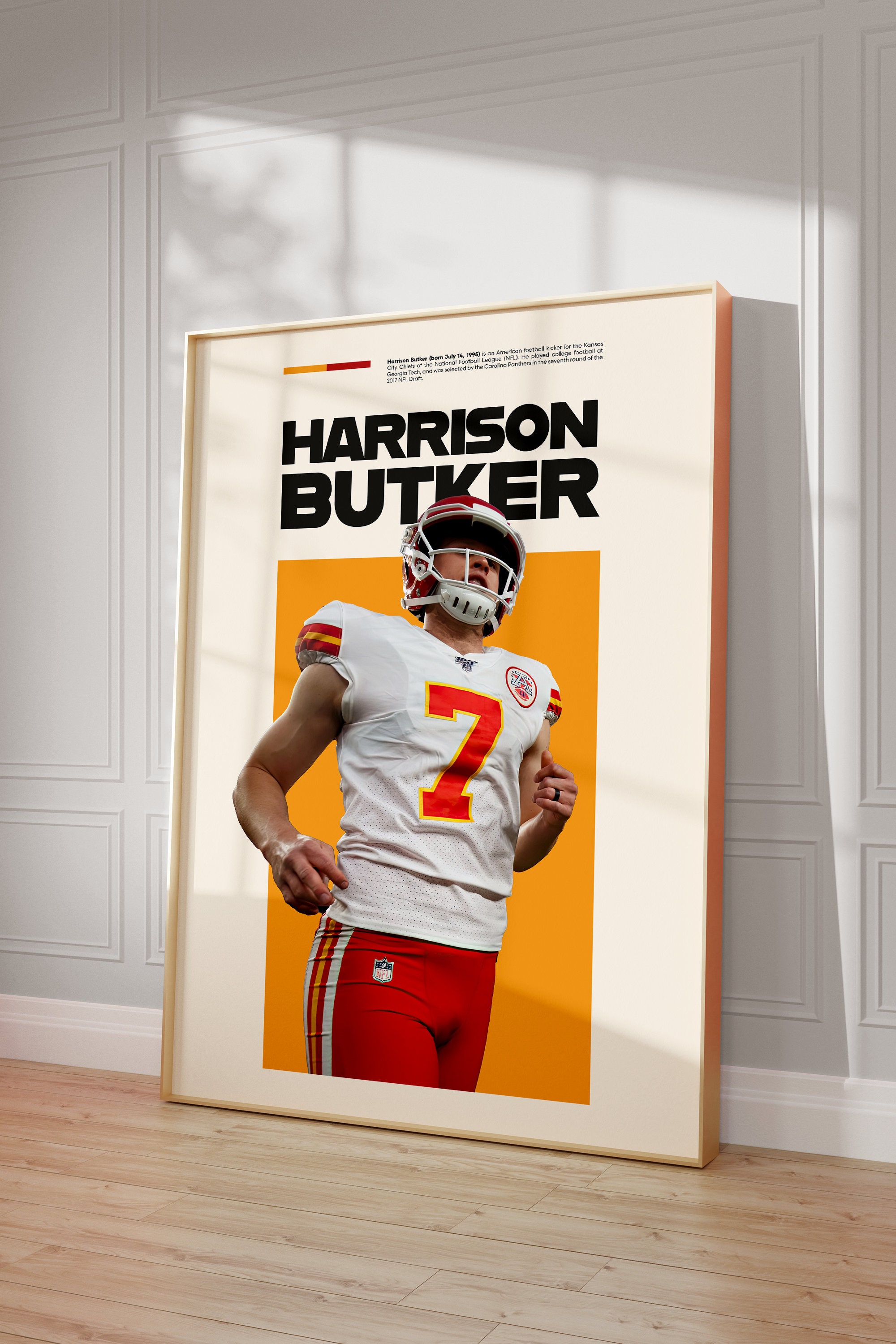 Harrison Butker Print, Harrison Butker Poster, Harrison Butker ...
