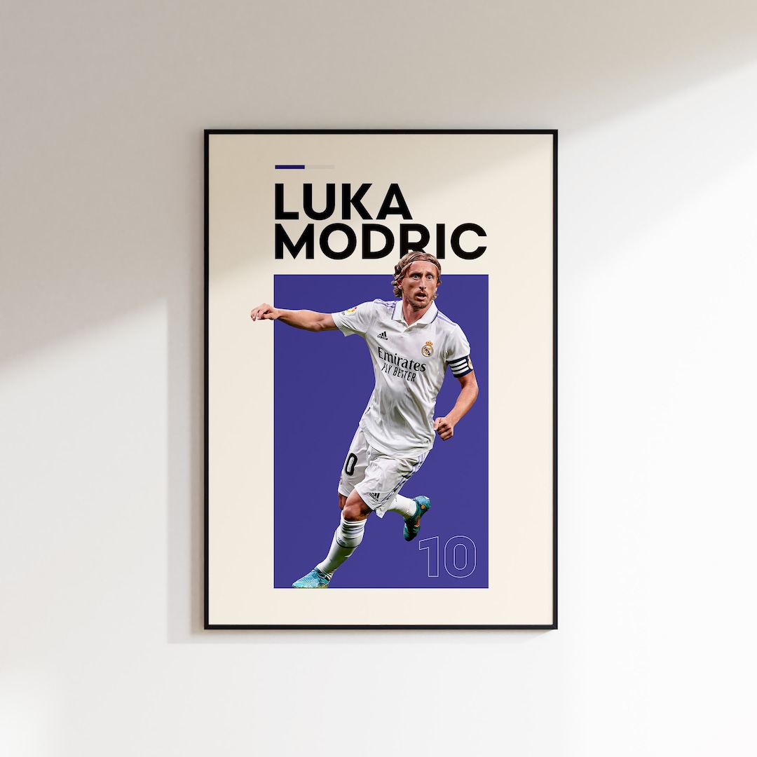 Luka Modric Poster, Croatian Poster Minimalist, Luka Modric Print Art ...