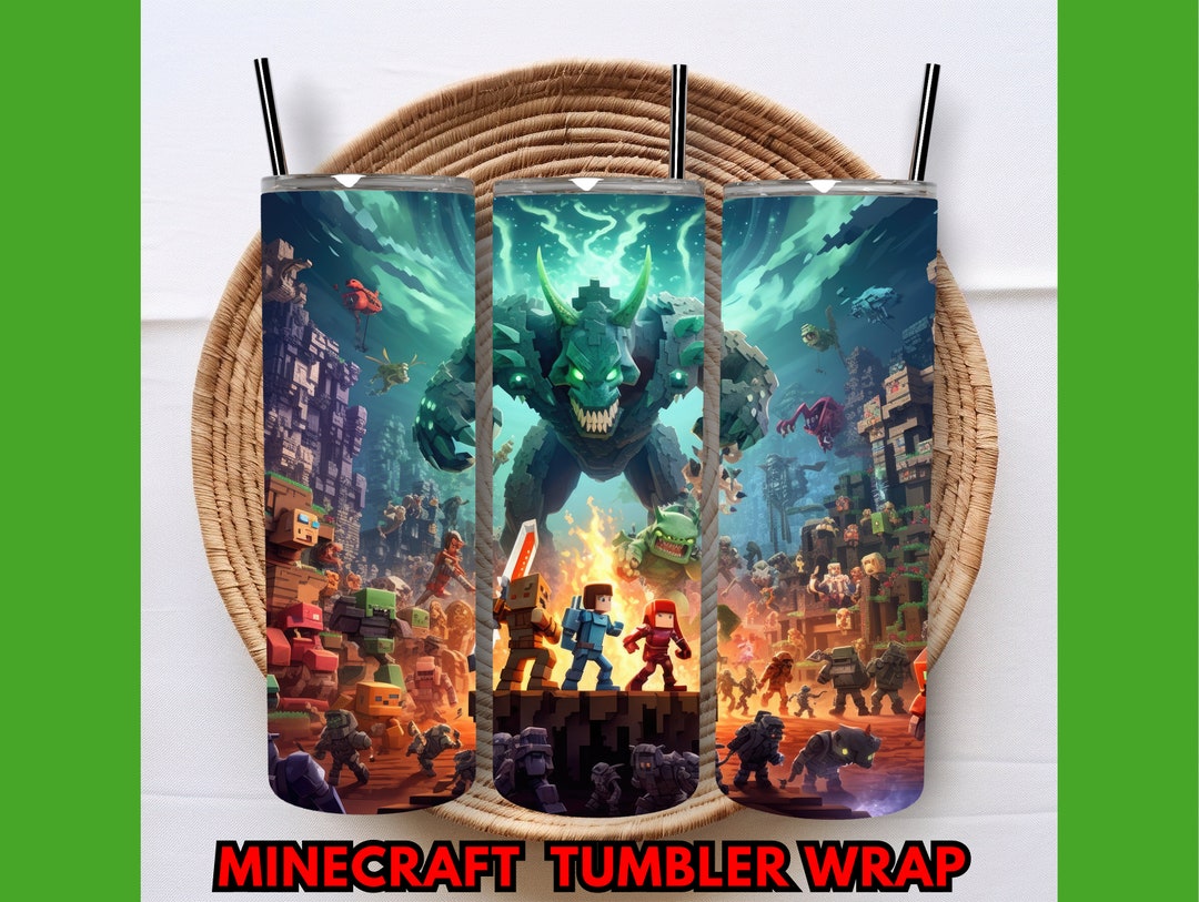 Minecraft Tumbler Wrap Design Minecraft Sublimation Wrap 20oz - Etsy