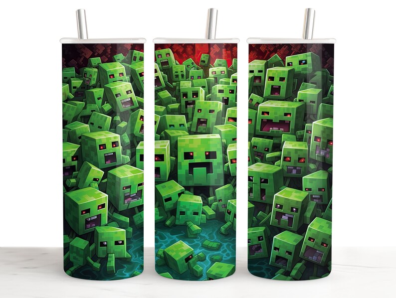Minecraft Tumbler Wrap Design Minecraft Sublimation Wrap 20oz - Etsy