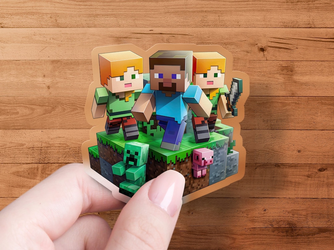 Minecraft Stickers Minecraft PNG Minecraft Gift Minecraft Clipart Gift ...