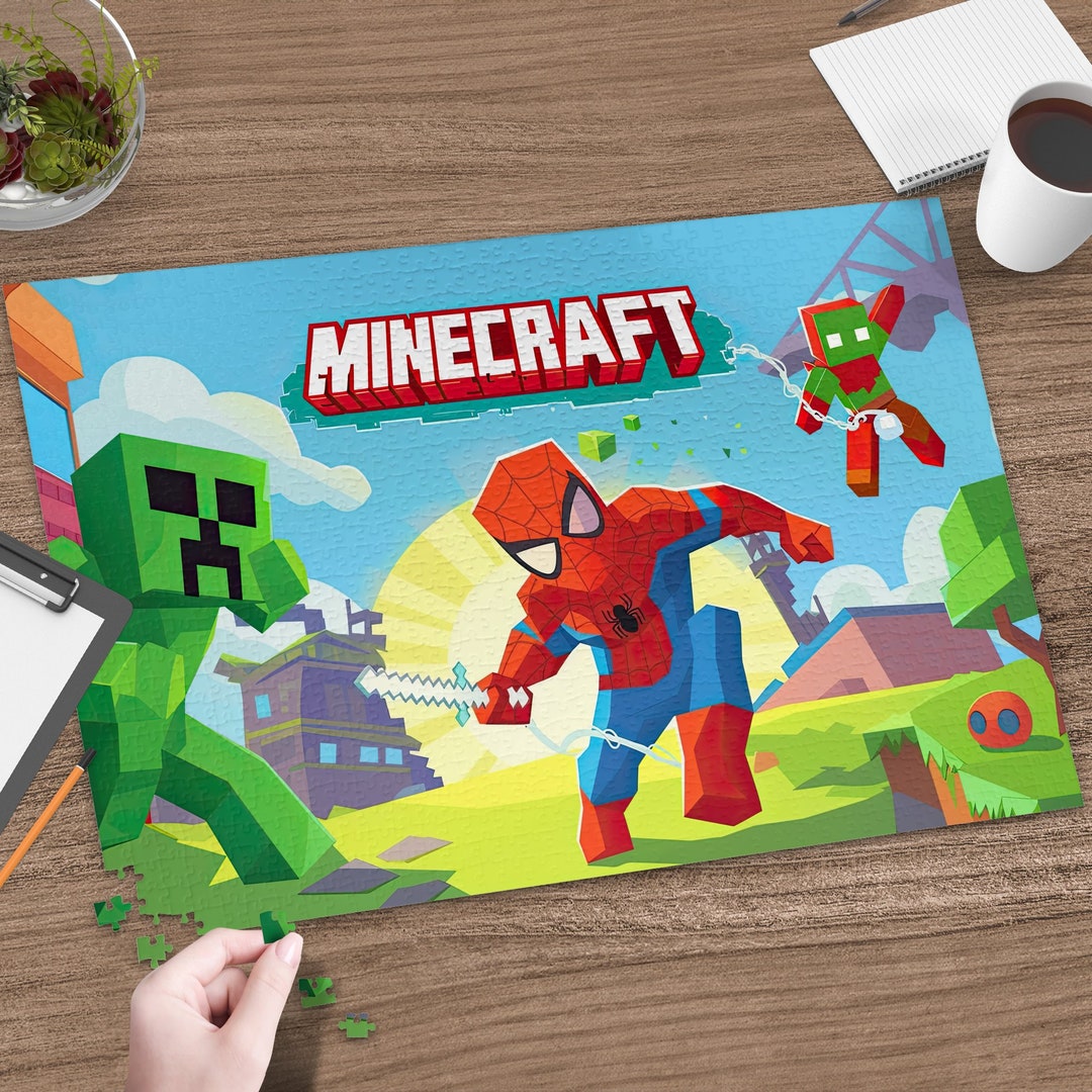 Minecraft Puzzle Minecraft Gift for Gamer 1014-piece Minecraft Birthday ...