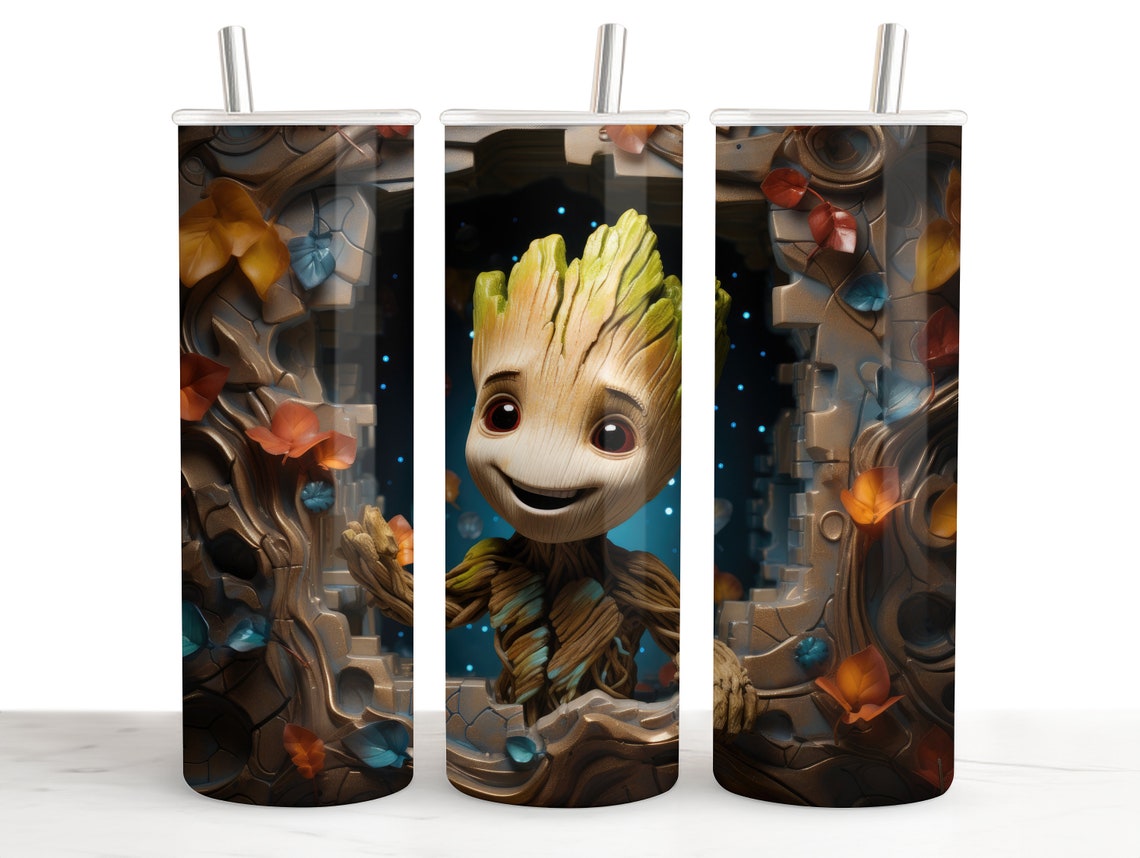 Baby Groot Tumbler Wrap Bundle of 200 Sublimation Designs for - Etsy