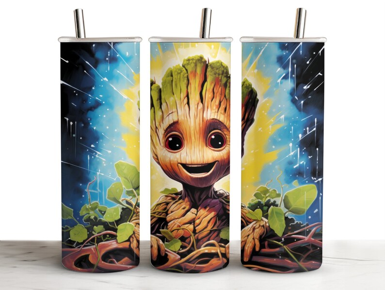 Groot Tumbler Wrap Guardian Galaxy Wrap Groot Png Baby Groot Tumbler ...