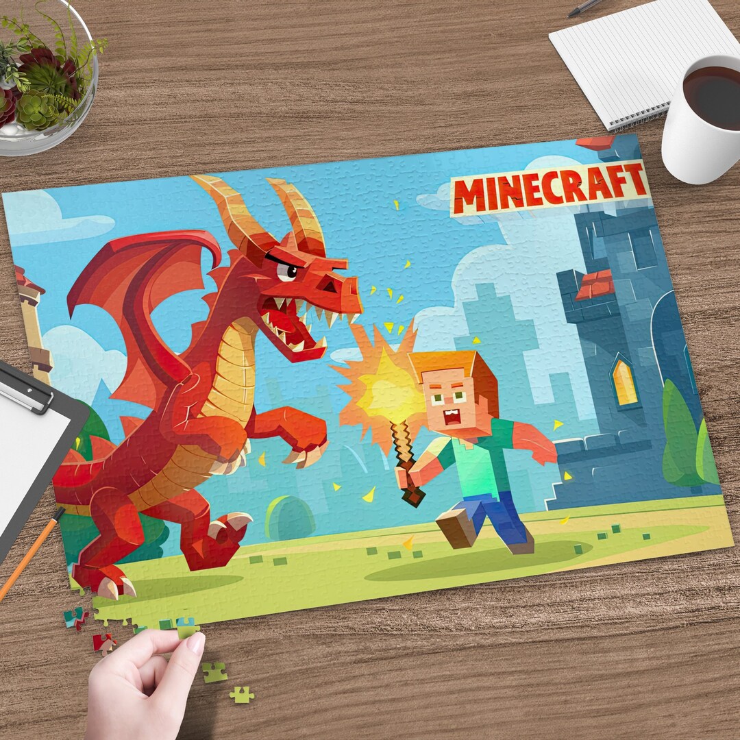 Minecraft Puzzle Minecraft Gift for Gamer 1014-piece Minecraft Birthday ...