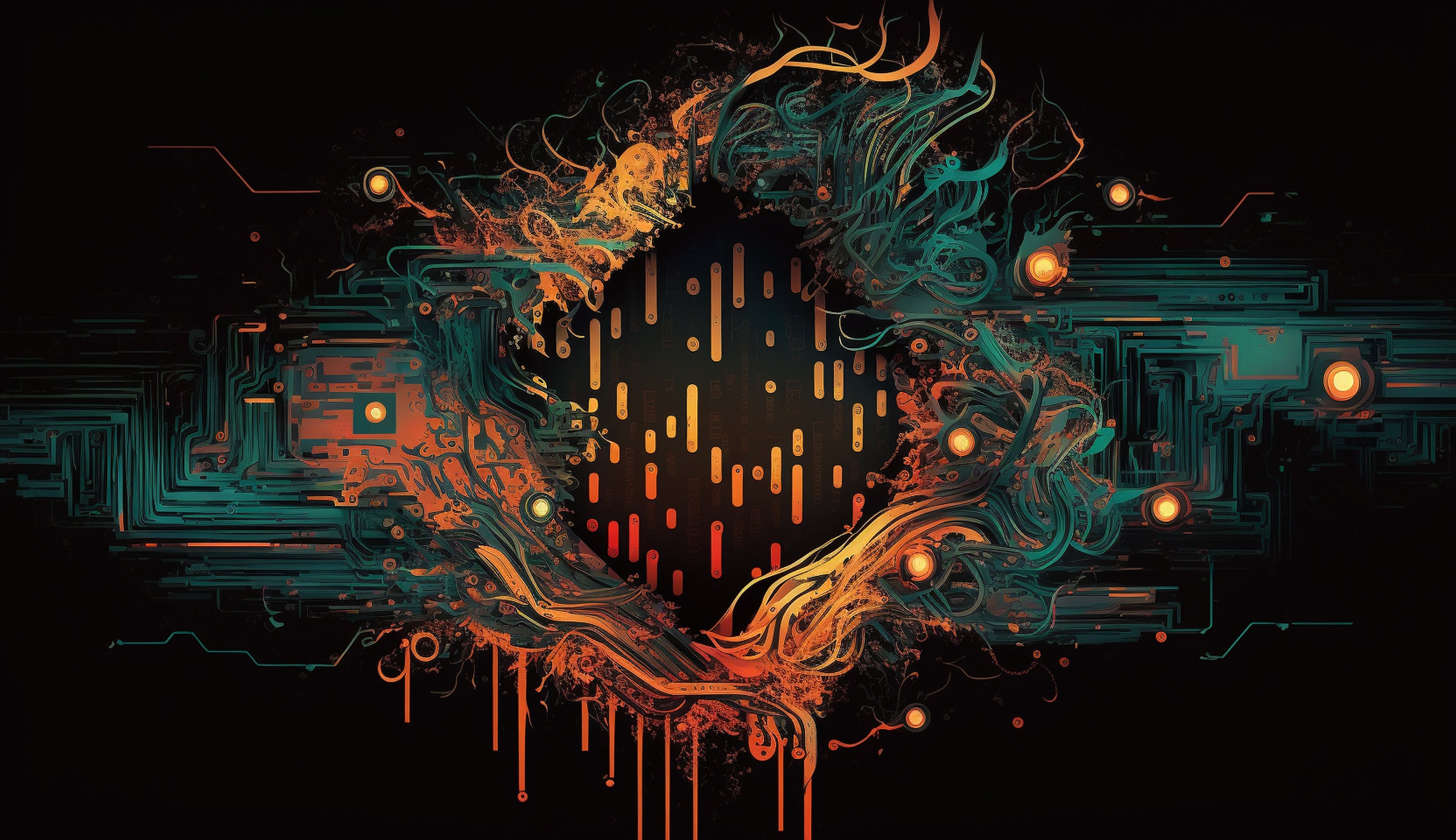 Cyber Security 04, Internet, Screensaver, Mural, Abstract Wall Art ...