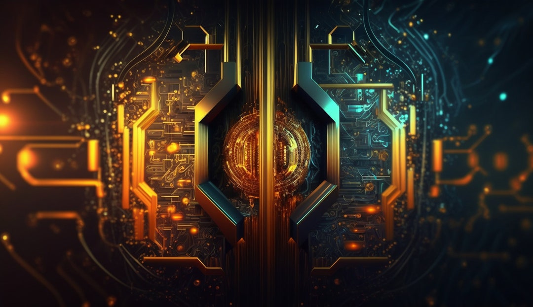 Cyber Security 02, Internet, Screensaver, Mural, Abstract Wall Art ...