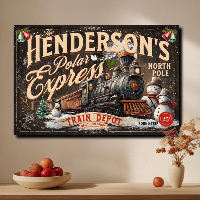 Polar Express Sign - Etsy