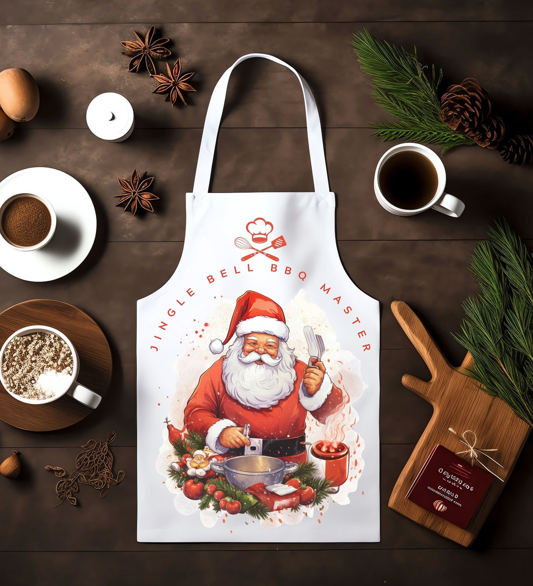 Christmas Cooking Apron Custom Gift for Him Christmas Gift - Etsy