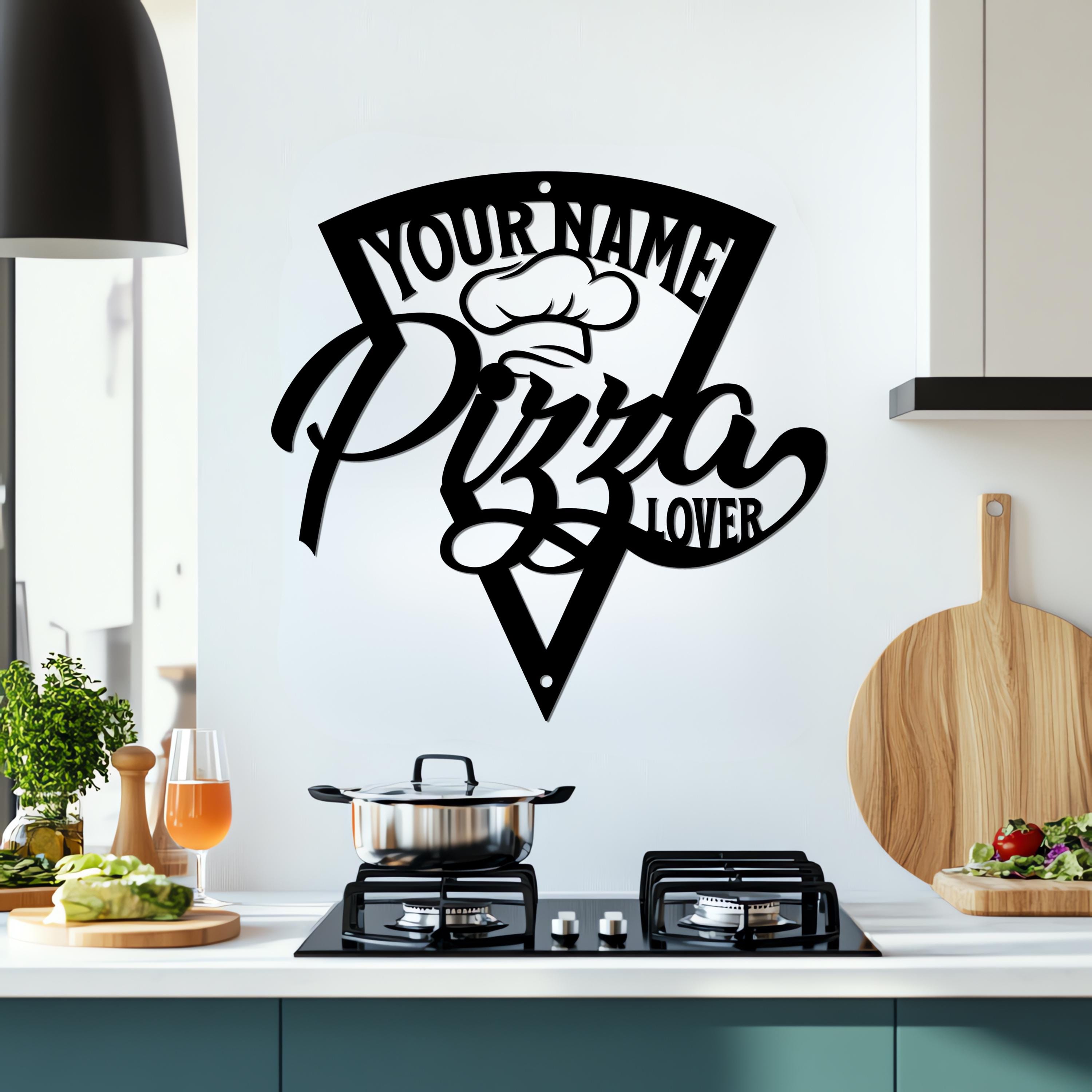 Pizza Lover Personalized Metal Wall Sign Unique Gift Idea for Pizza ...
