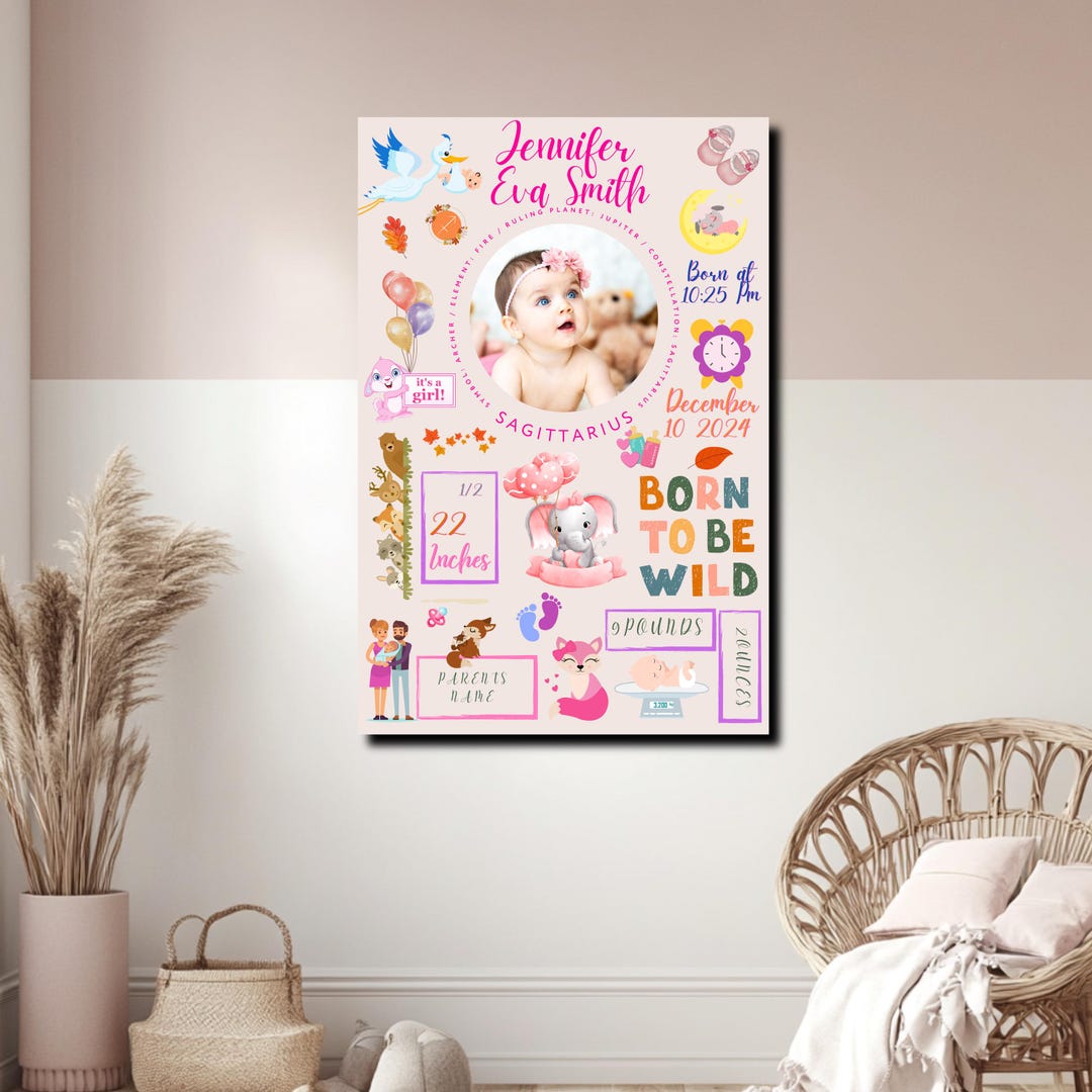 Baby Birth Chart - Etsy