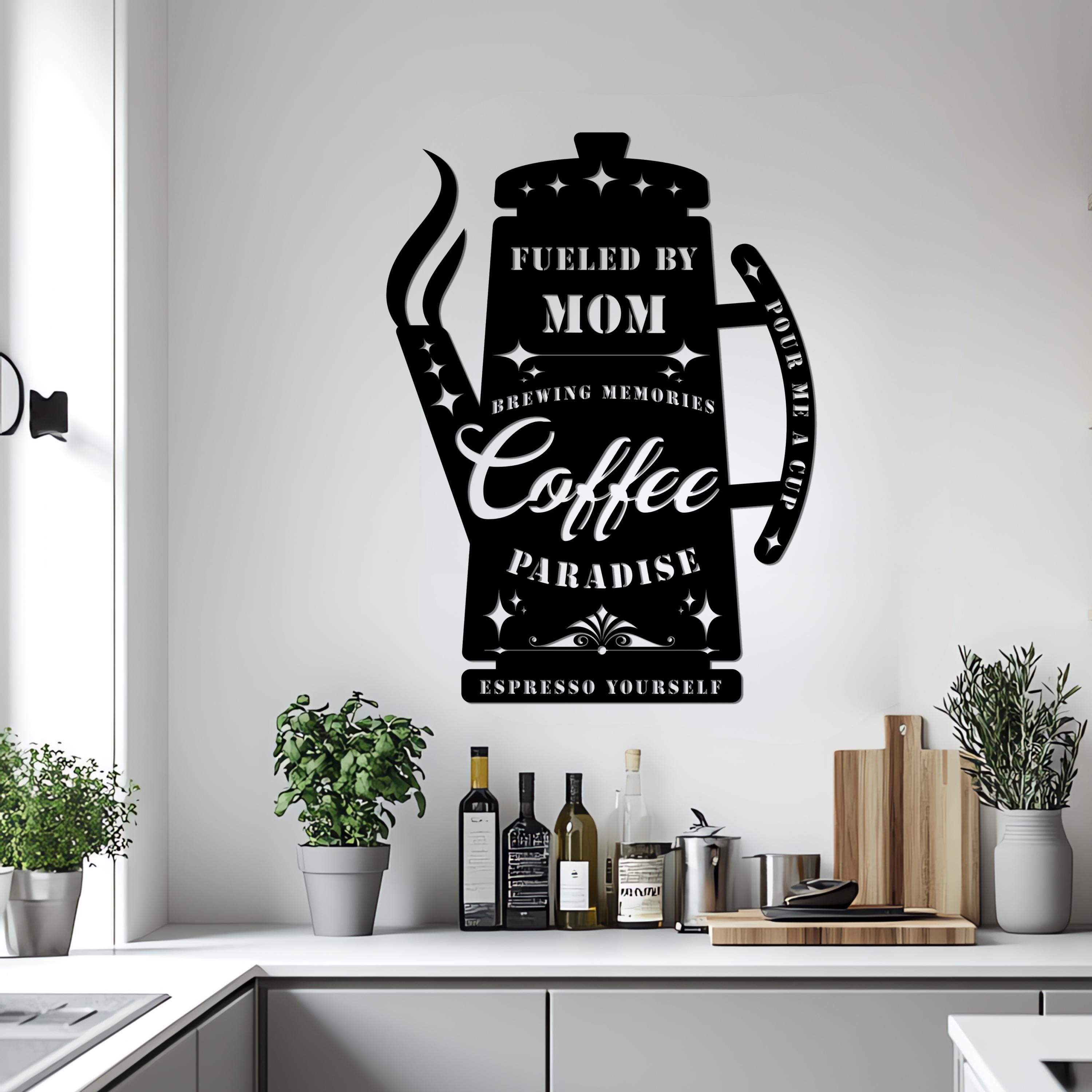 Custom Coffee Metal Sign Personalized Coffee Bar Decor for Home ...