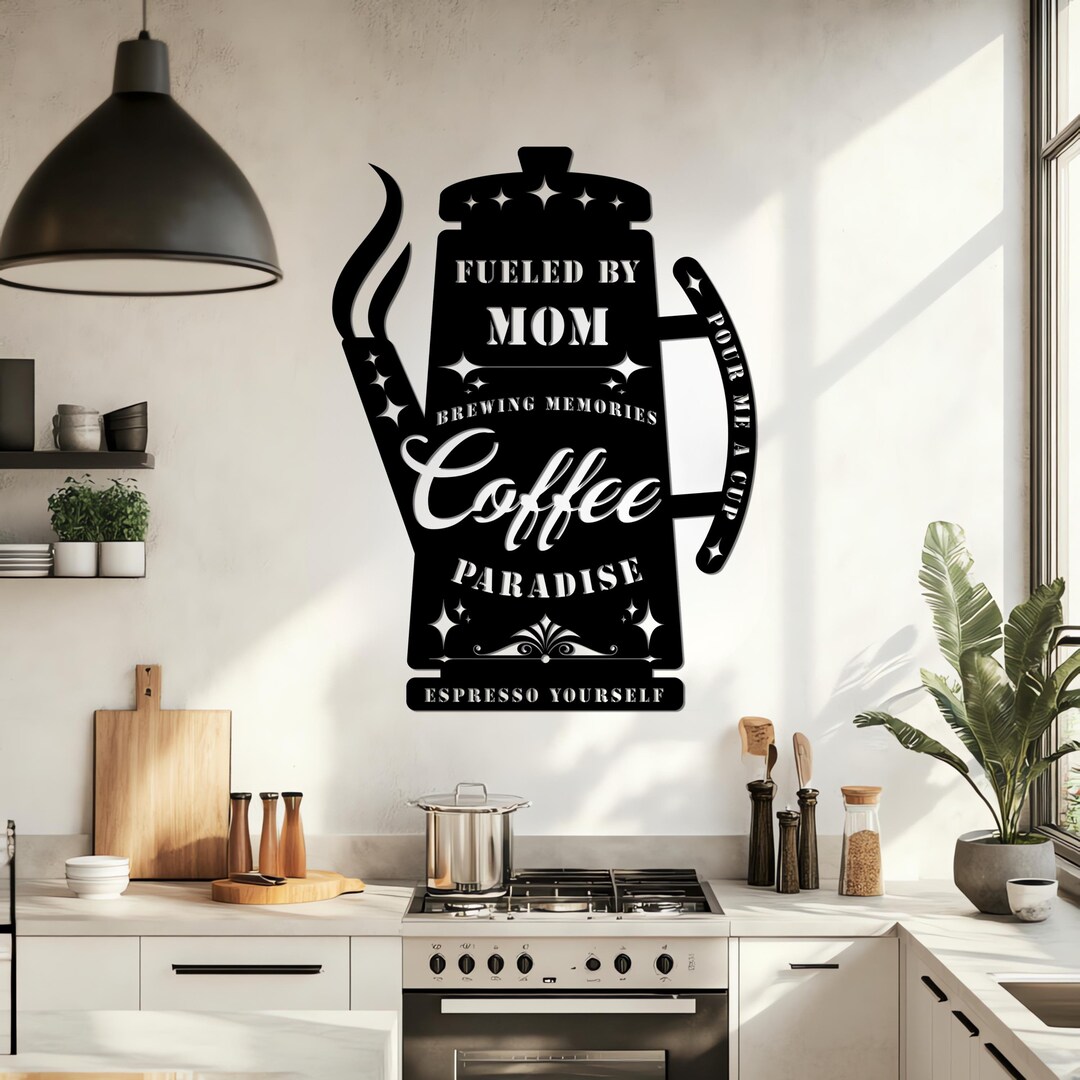 Custom Coffee Metal Sign Personalized Coffee Bar Decor for Home ...