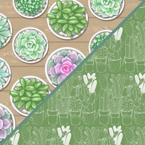 Cacti Crazy 12pc A4 Digital Paper Kit - Etsy