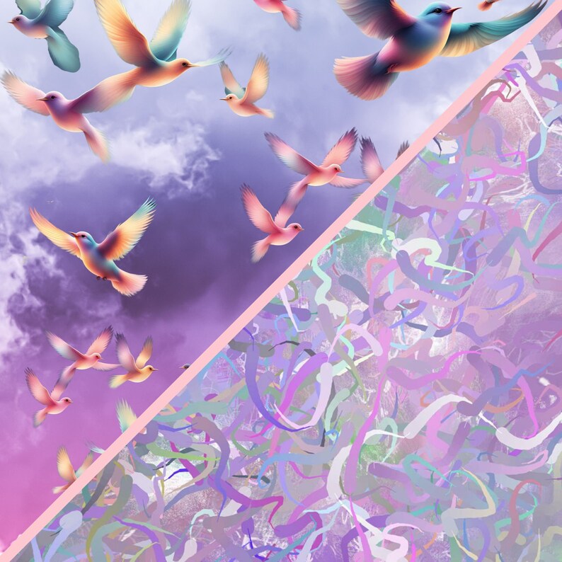 Dreamy Skies 12pc A4 Digital Paper Kit - Etsy