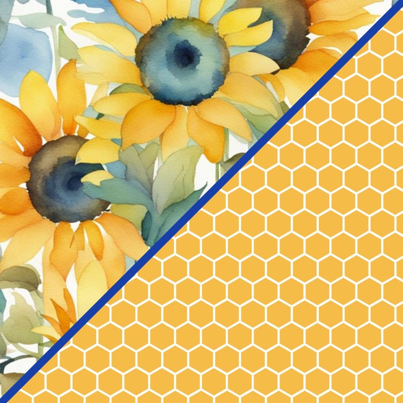 Sunflower Days 12pc A4 Digital Paper Kit - Etsy