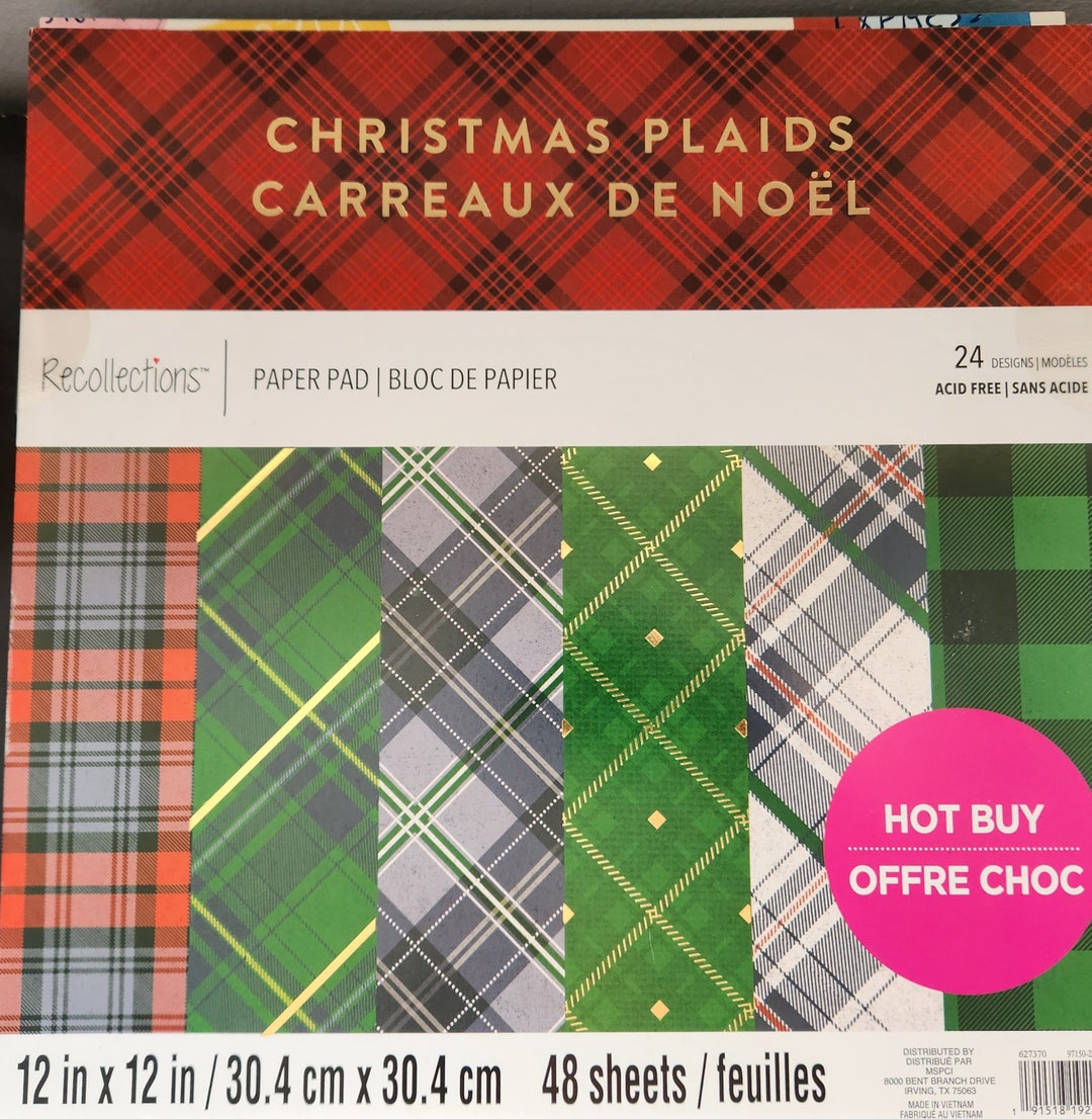 Recollections 12x12 Christmas Plaids **48/48 Pages** (unopened) - Etsy