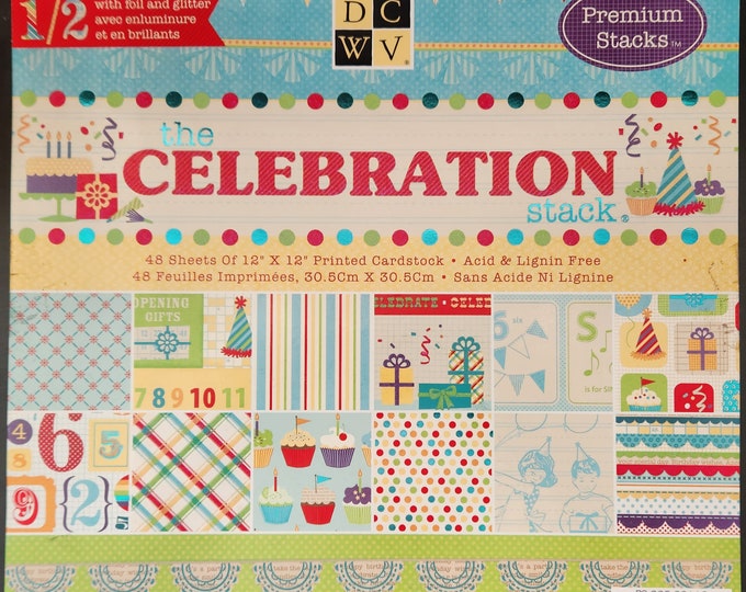 DCWV 12x12 the Celebration Stack **39/48 Pages** - Etsy