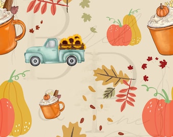 Fall Vibes Seamless File - Etsy