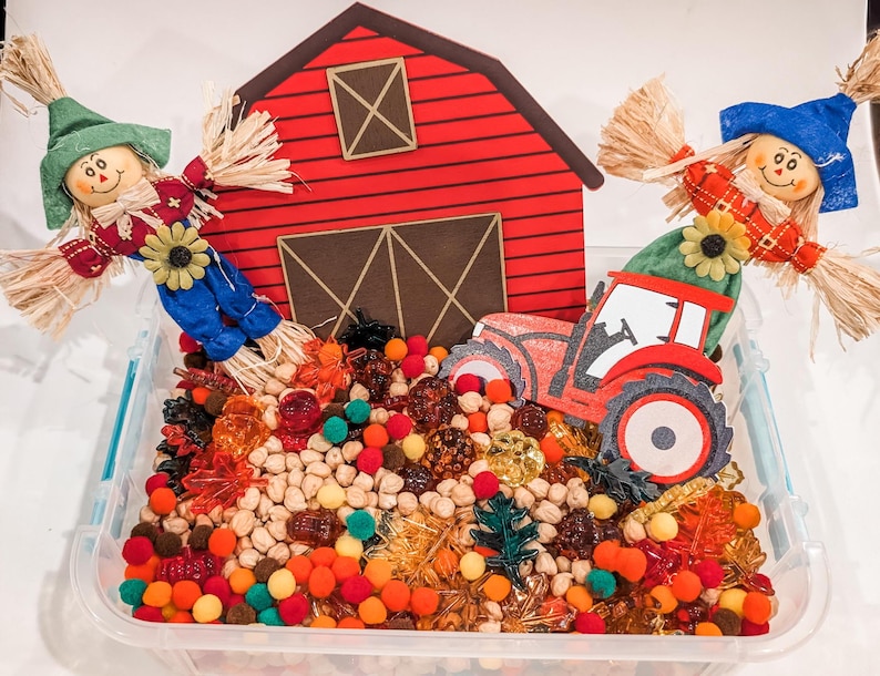 Fall Harvest Sensory Bin - Etsy