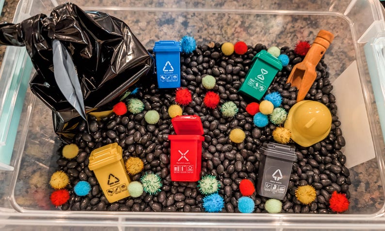 Garbage Truck Sensory Bin - Etsy