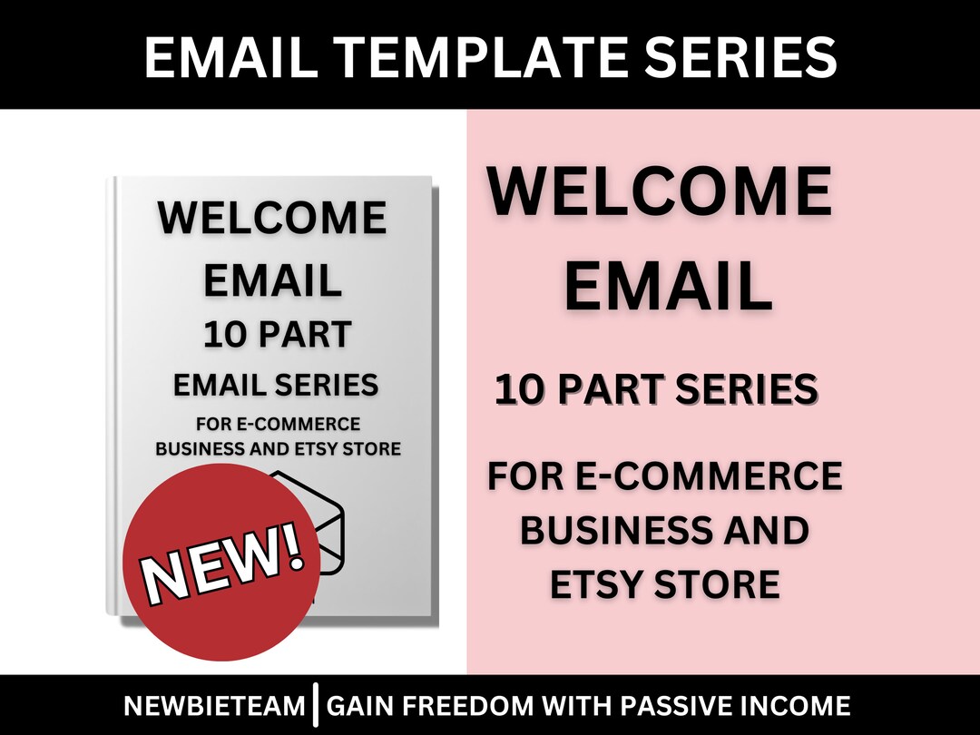 10-part Customizable Welcome Email Series for E-commerce and Etsy ...