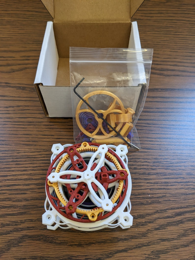 3D Printed DIY Kit Desk Toy Mechanical Watch Mechanism - Etsy