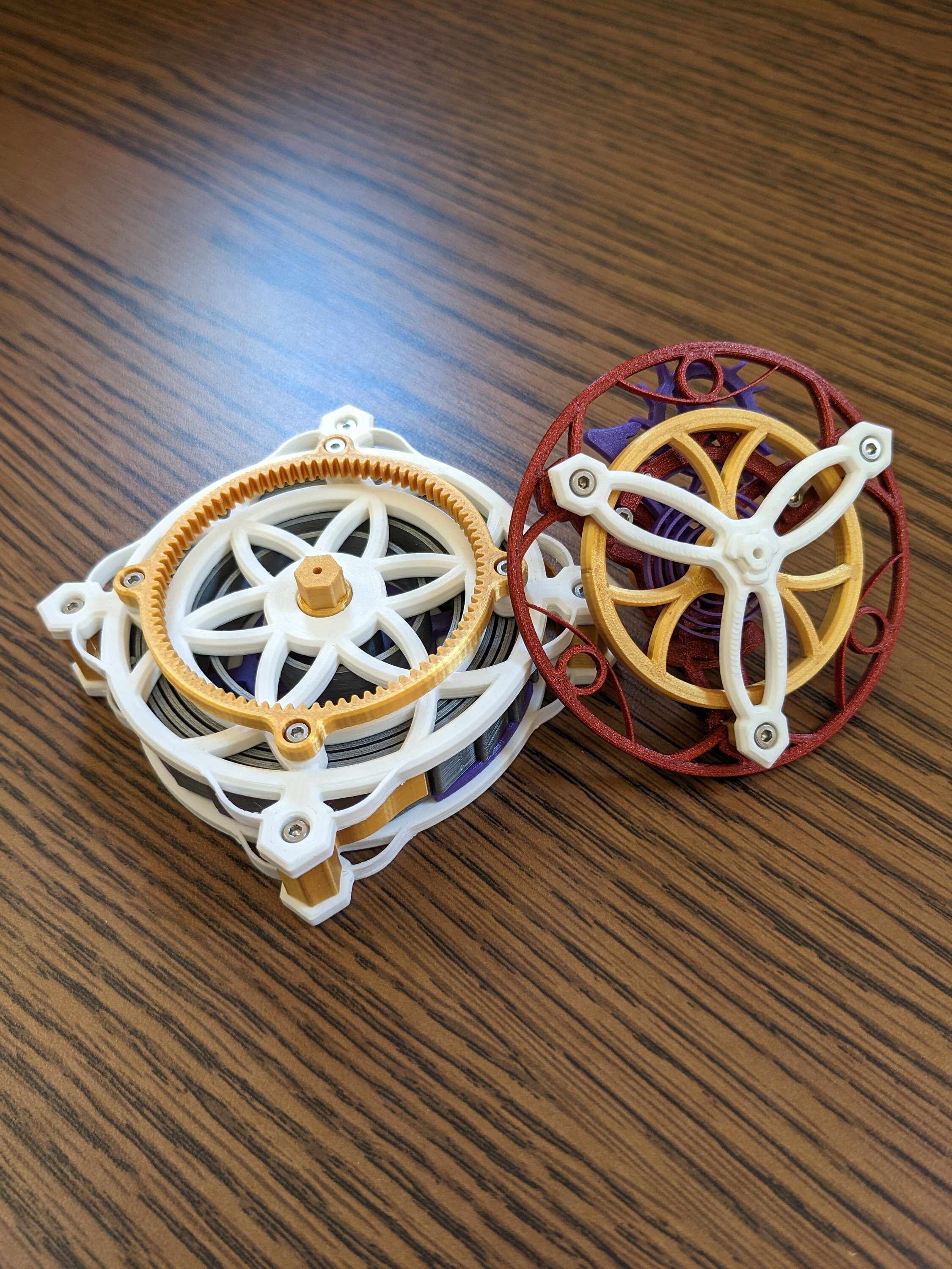 3D Printed DIY Kit Desk Toy Mechanical Watch Mechanism - Etsy