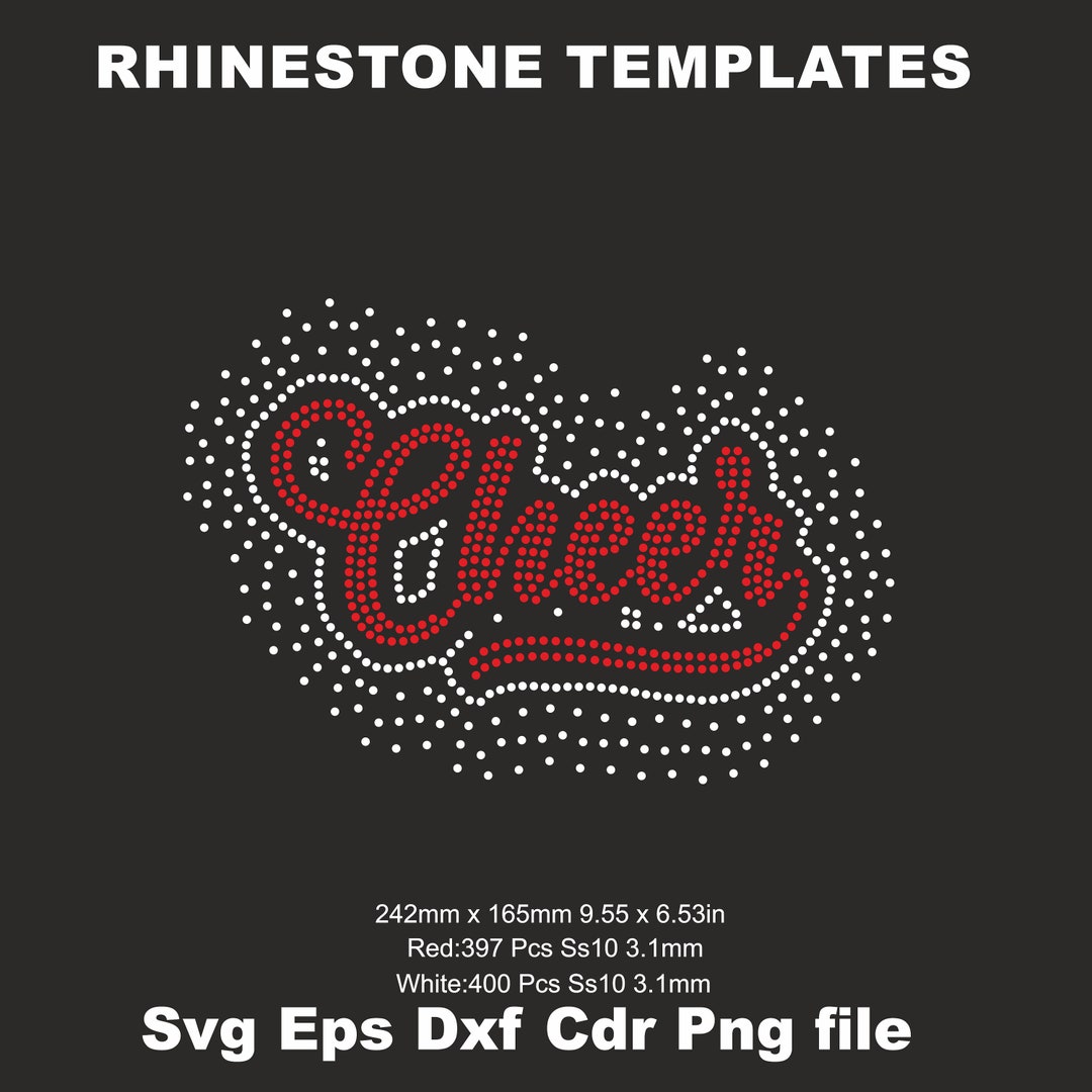 Cheer Rhinestone Template Design SVG Ss10, Cheer Woman Shirts Svg ...