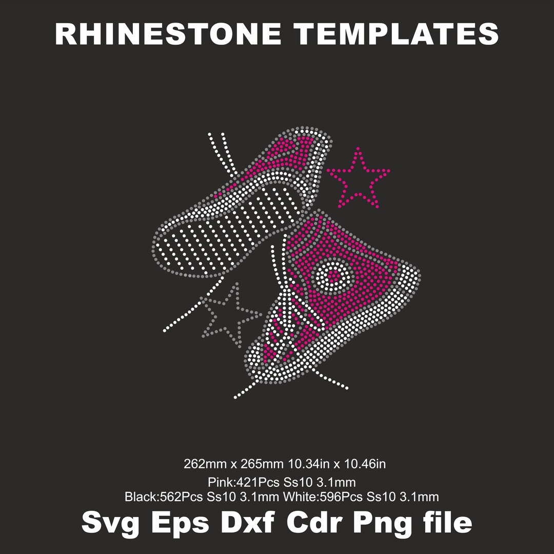 Rhinestone Sneaker Svg Ss10 Template Svg Sneaker Shoes Design DOWNLOAD ...