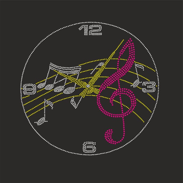 Rhinestone Clock - Etsy