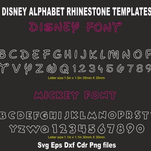 Rhinestone Alphabet Templates Letters Disneyland Font Alphabet Font ...