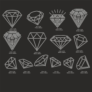Rhinestone Template, Diamond Bundle, Ss10 Diamond Crystal Bundle ...
