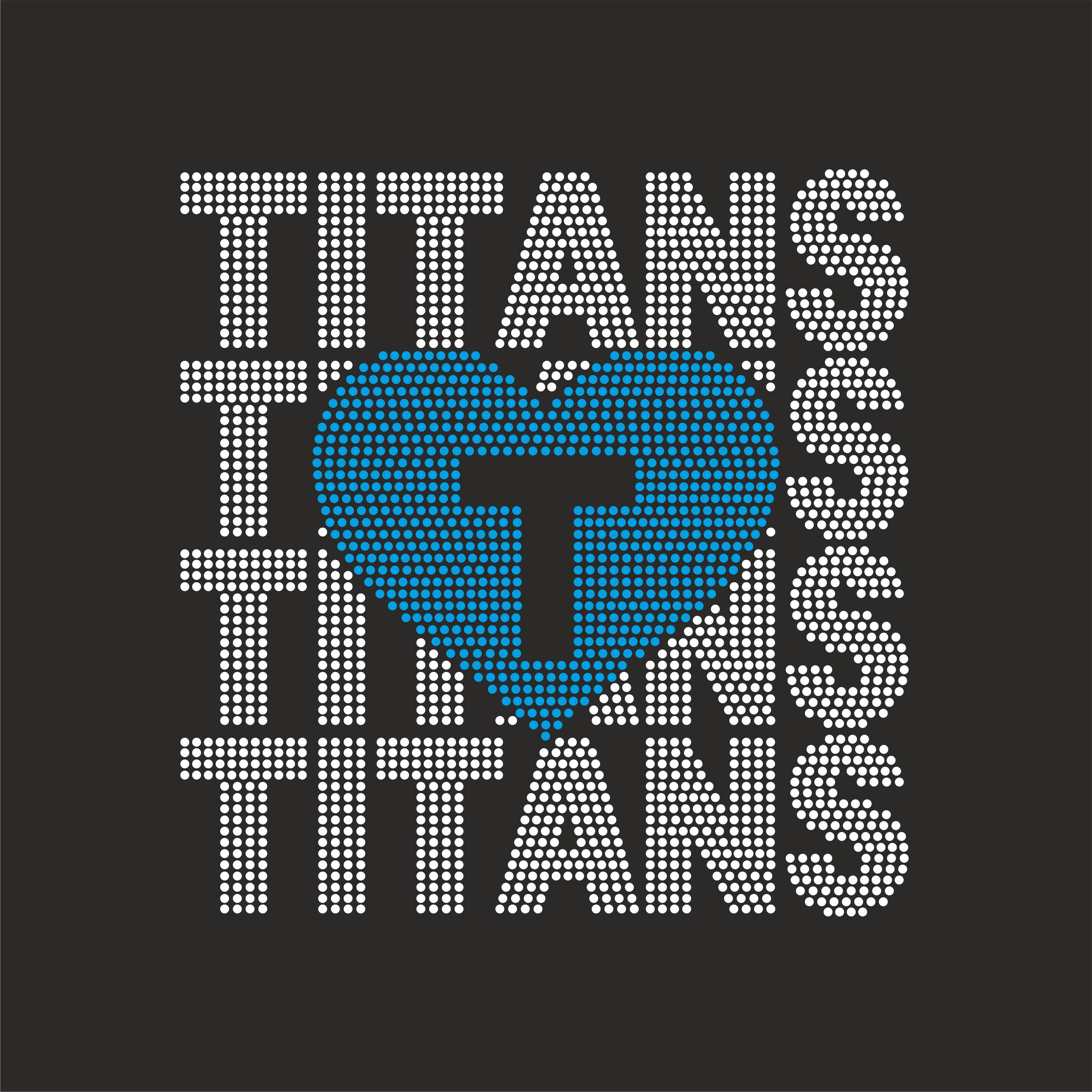 TITANS Team Football Rhinestone SS10 Svg Template Cut File Iron on ...