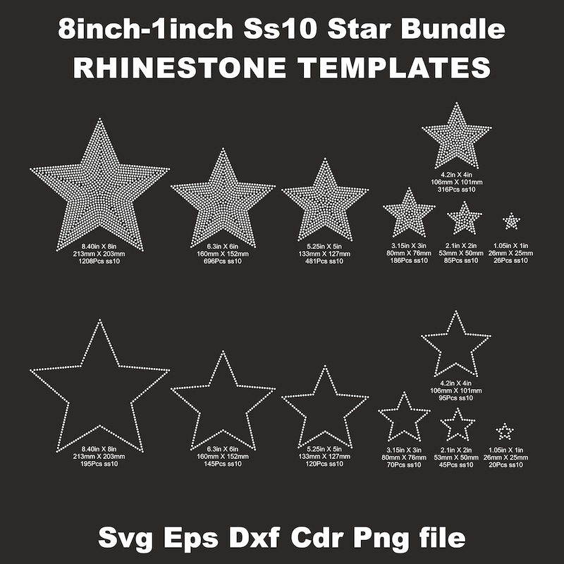 Hot Rhinestone Template - Etsy