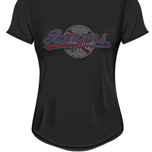 Rangers Rhinestone Template,svg Texas Rhinestone Template,cheer Fotball ...