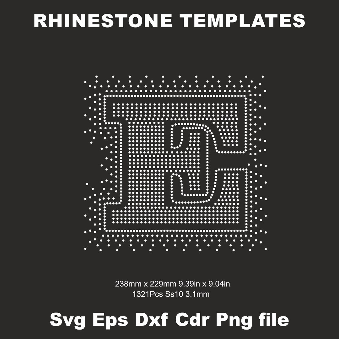 Letter E Rhinestone Font Template 9inch SS10 SVG Cut File ,alphabet E ...